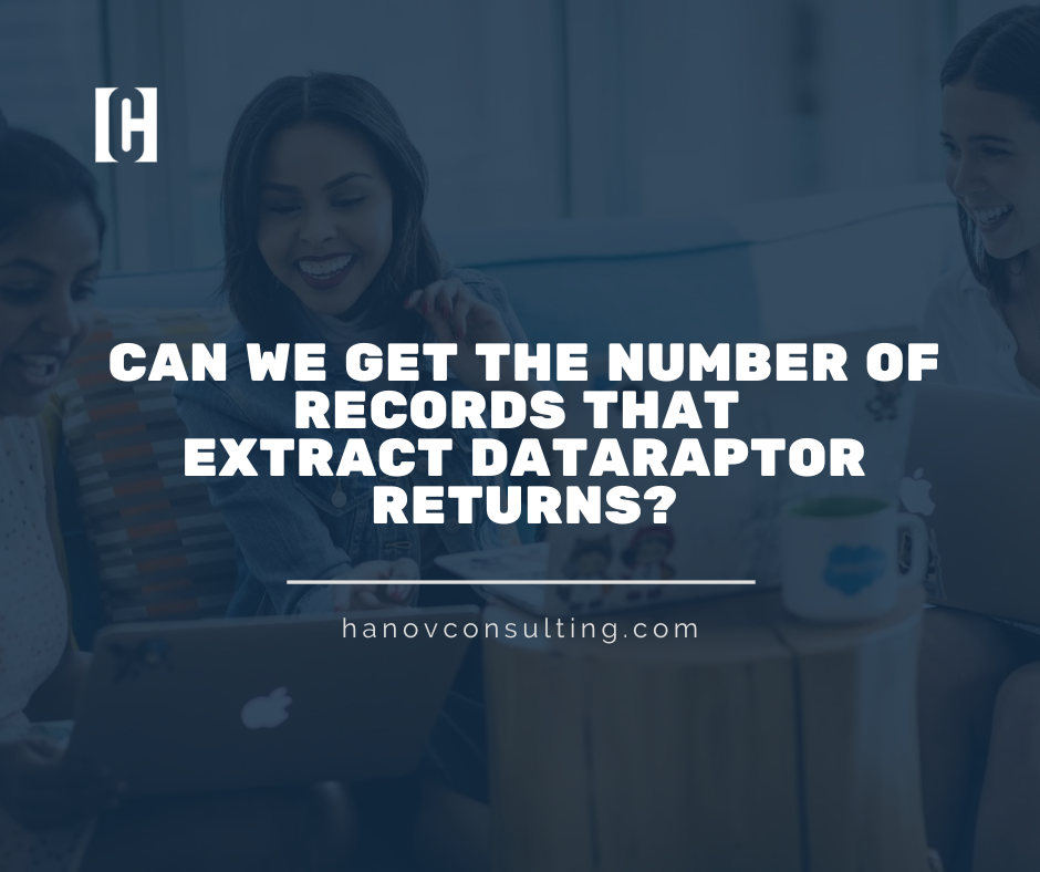 Can We Get The Number Of Records That Extract Dataraptor Returns