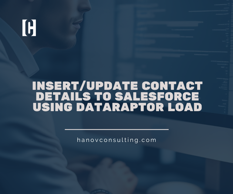 Insertupdate Contact Details To Salesforce Using Dataraptor Load