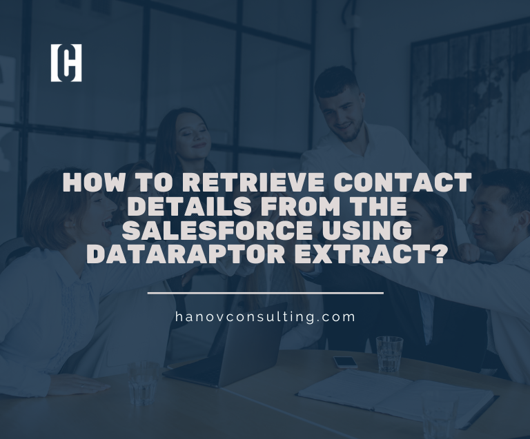 How To Retrieve Contact Details From The Salesforce Using Dataraptor